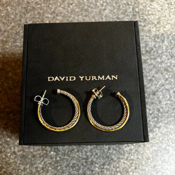 David Yurman | Jewelry | David Yurman Crossover Hoops | Poshmark